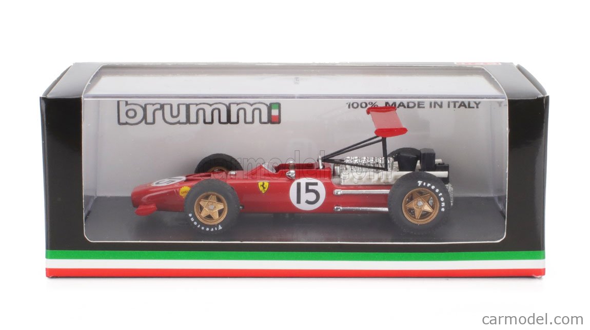 BRUMM R301-UPD-2024 Scale 1/43 | FERRARI F1 312 N 15 SPAIN GP 1969 ...