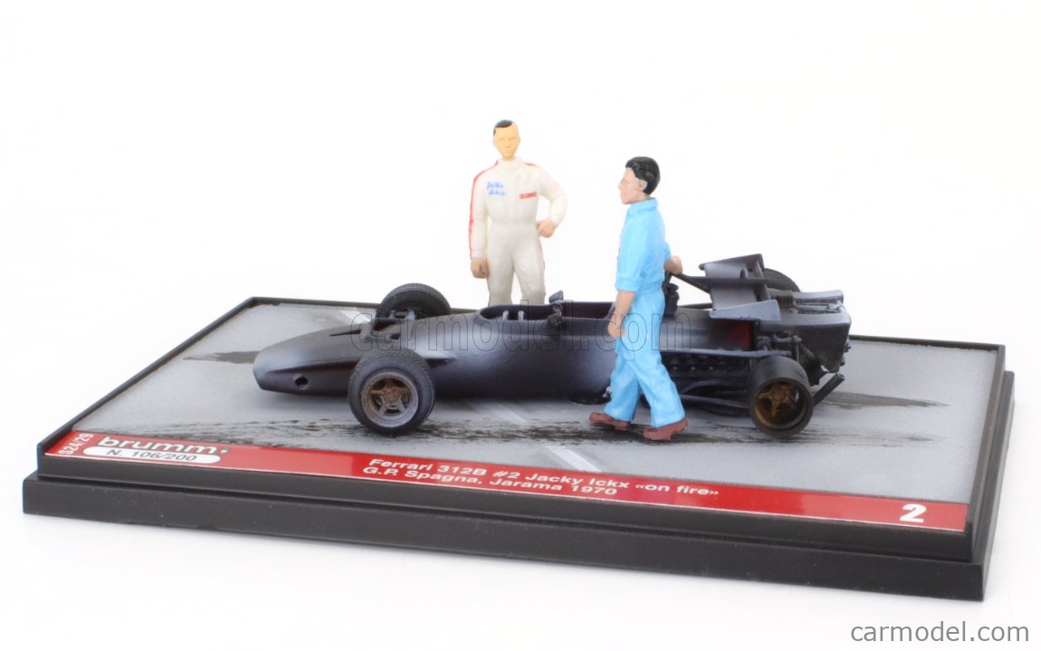 BRUMM PROM S24/29 Scale 1/43 | FERRARI F1 DIORAMA 312B N 2 SPAIN GP ...