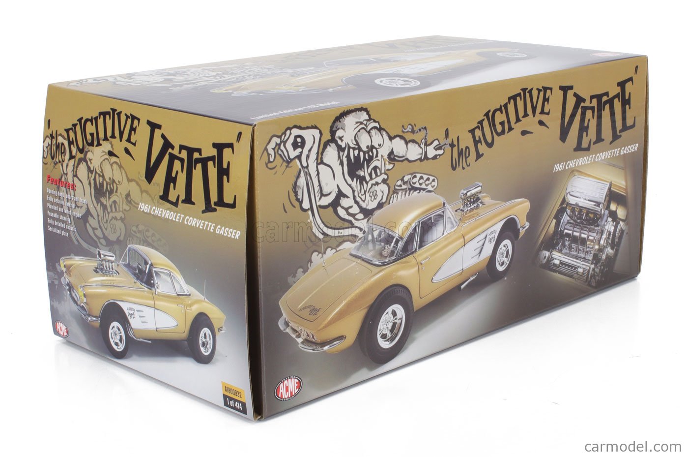 ACME-MODELS A1800932 Scale 1/18 | CHEVROLET CORVETTE GASSER RAT FINK ...