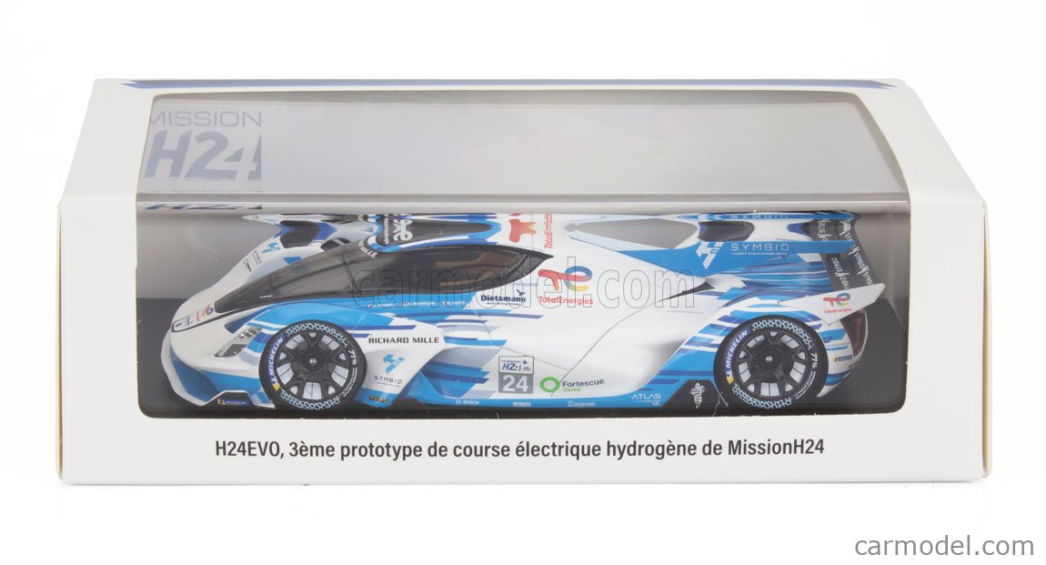 SPARK-MODEL S7998 Scale 1/43 | MISSION H24EVO N 24 2025 LIGHT BLUE WHITE