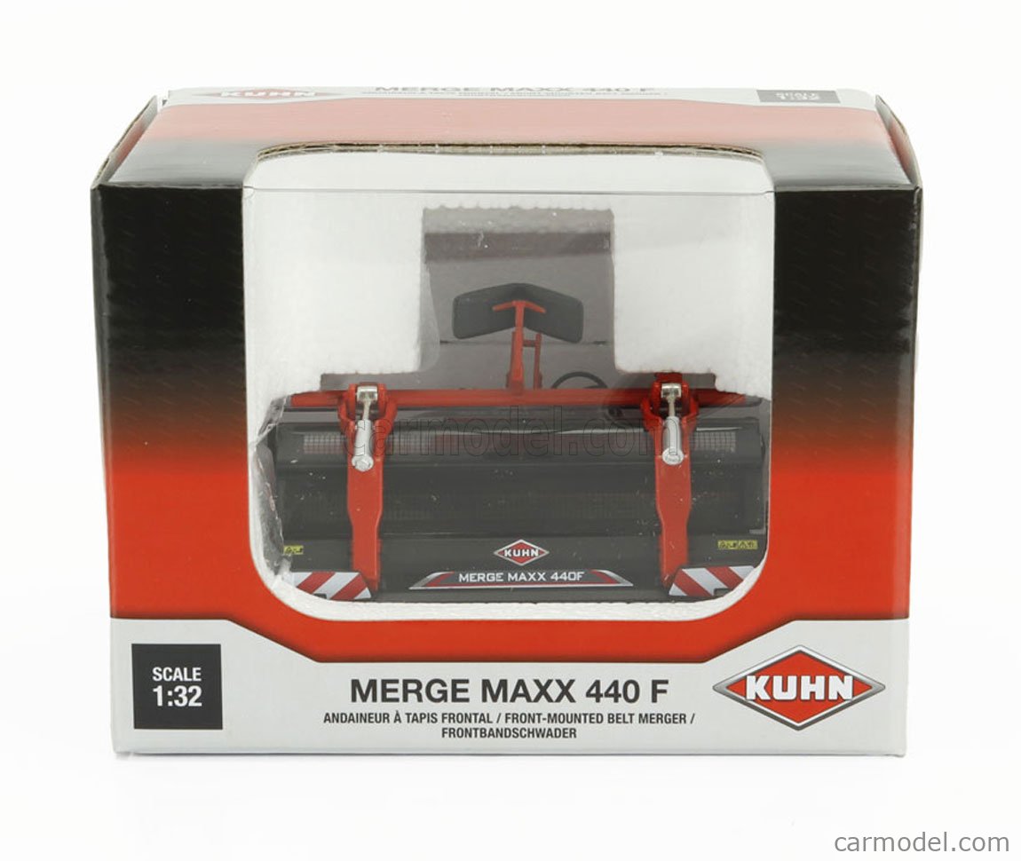 ROS-MODEL 602564 Scala 1/32 | KUHN MERGE MAAXX 440 F - ANDANATORE A TAPPETO FRONTALE RED SILVER ...