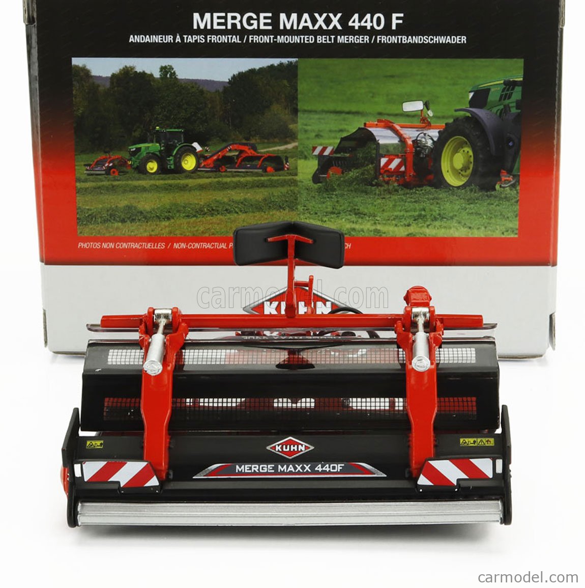 ROS-MODEL 602564 Scale 1/32 | KUHN MERGE MAAXX 440 F - ANDANATORE A TAPPETO FRONTALE RED SILVER ...