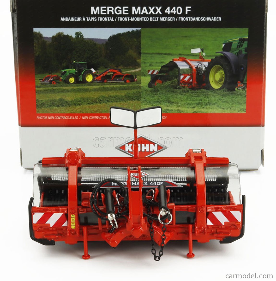 ROS-MODEL 602564 Scale 1/32 | KUHN MERGE MAAXX 440 F - ANDANATORE A TAPPETO FRONTALE RED SILVER ...