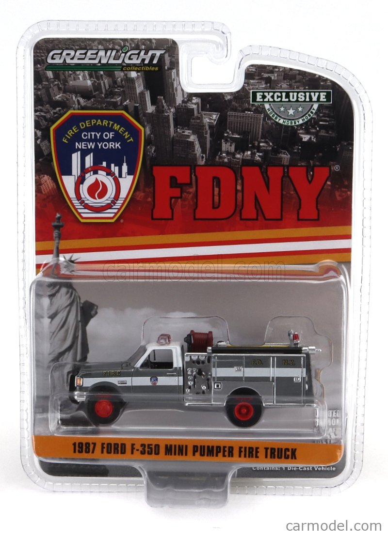 GREENLIGHT 30502-GREY Scale 1/64 | FORD USA F-350 PICK-UP MINI PUMPER ...