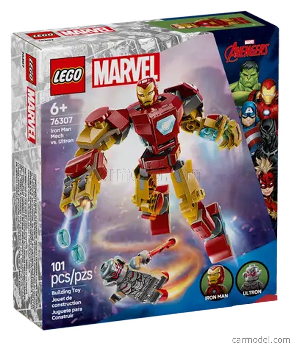 LEGO 76307 Scale / | FIGURES MARVEL - IRON MAN MACH VS ULTRON - 101 ...