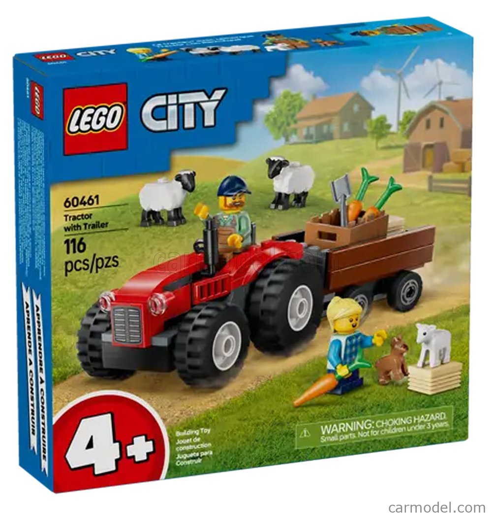 LEGO 60461 Echelle / | ACCESSORIES LEGO CITY - RED FARM TRACTOR WITH ...