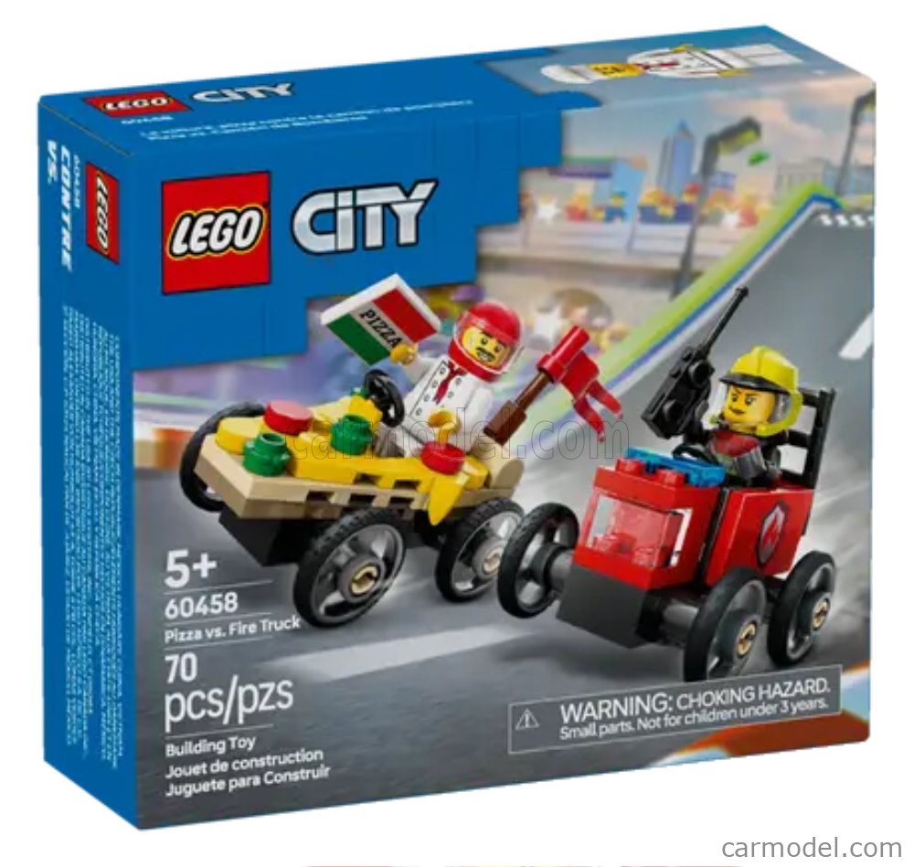 LEGO 60458 Scale / | ACCESSORIES LEGO CITY - PIZZA VS FIRE ENGINE TRUCK ...