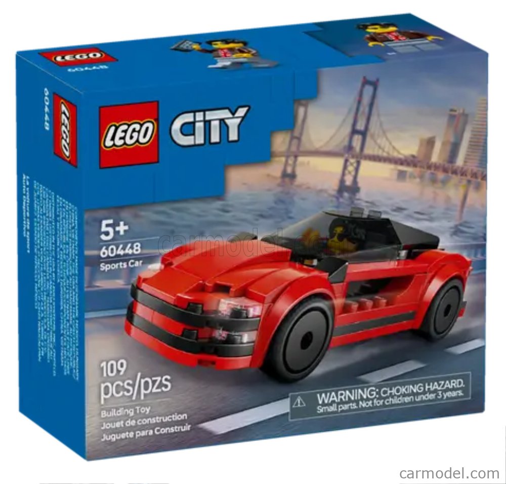 LEGO 60448 Escala / | ACCESSORIES LEGO CITY - RED SPORTS CAR - 109 ...