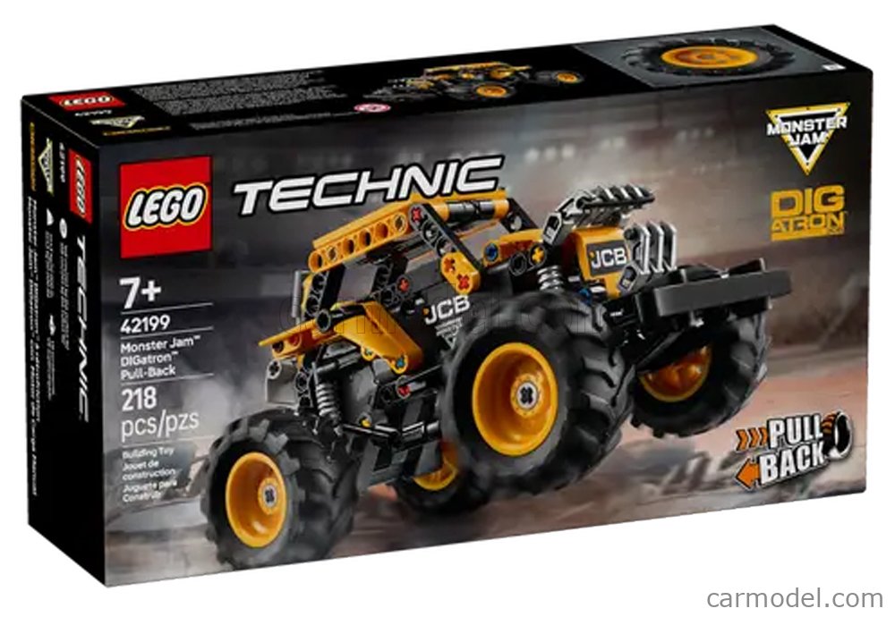 LEGO 42199 Scale / | TRUCK LEGO TECHNIC - JCB MONSTER JAM DIGATRON PULL ...