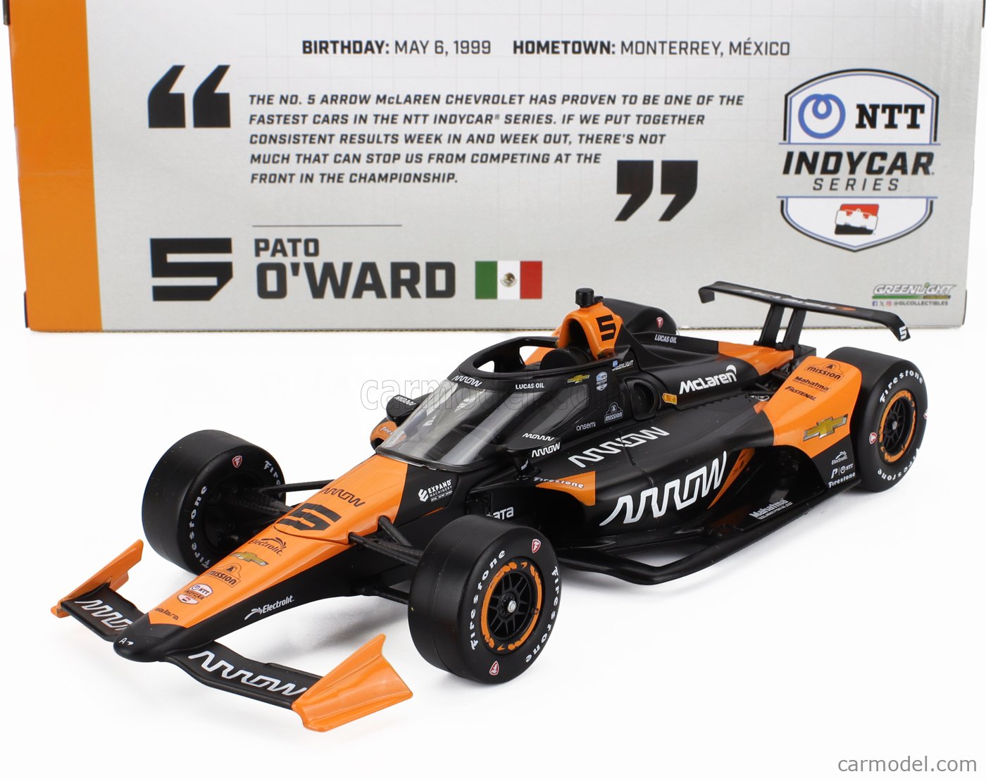 GREENLIGHT 11236 Escala 1/18 | CHEVROLET TEAM ARROW McLAREN SP RACING N ...