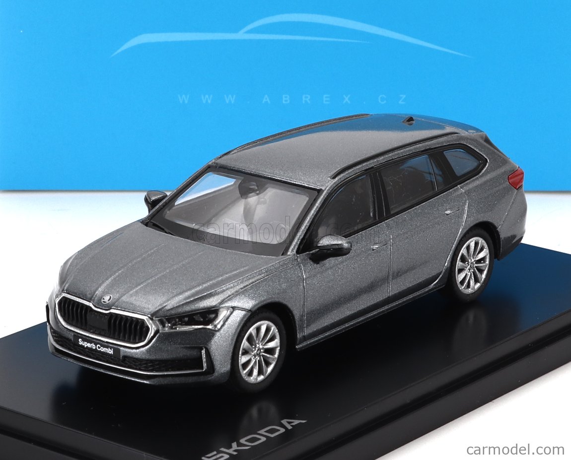ABREX 143AB-047CV Scale 1/43 | SKODA SUPERB IV COMBI SW STATION WAGON 2023 GRAPHITE GREY MET