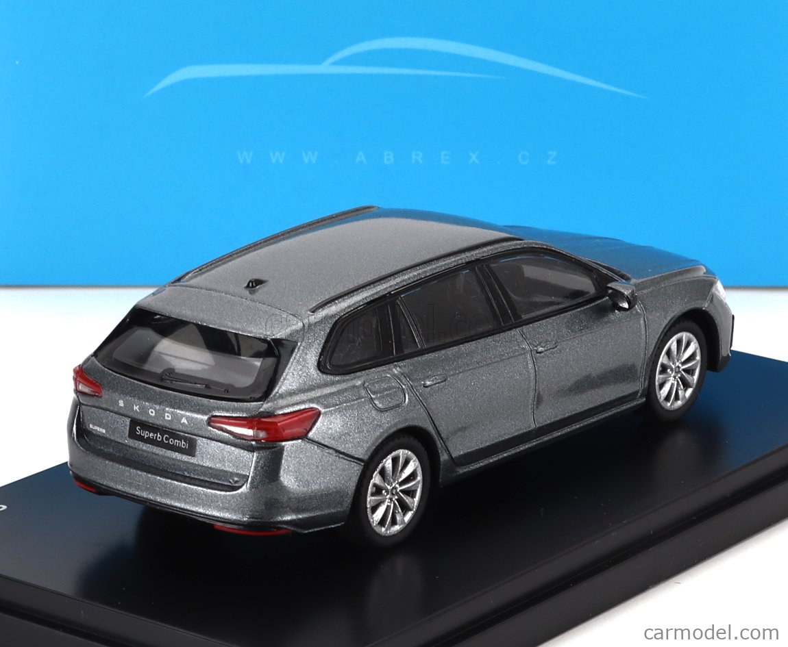 ABREX 143AB-047CV Scale 1/43 | SKODA SUPERB IV COMBI SW STATION WAGON 2023 GRAPHITE GREY MET