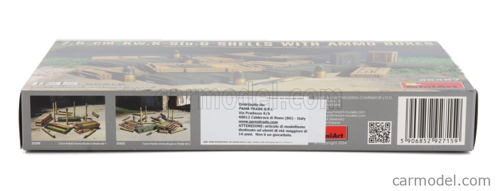 MINIART 35457 Scale 1/35 | ACCESSORIES 7.5CM KW.K STU.G SHELLS WITH ...