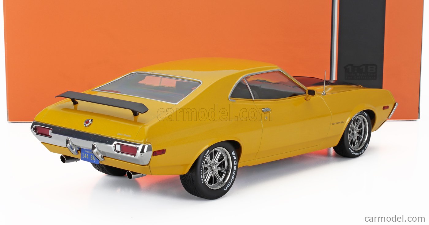 IXO-MODELS 18C-MC186.22 Масштаб 1/18 | FORD USA GRAN TORINO SPORT COUPE 1972 YELLOW BLACK