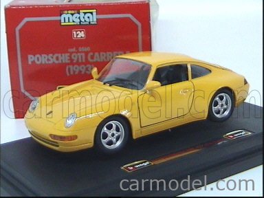 BURAGO 560 Escala 1/24 | PORSCHE 911 993 CARRERA YELLOW