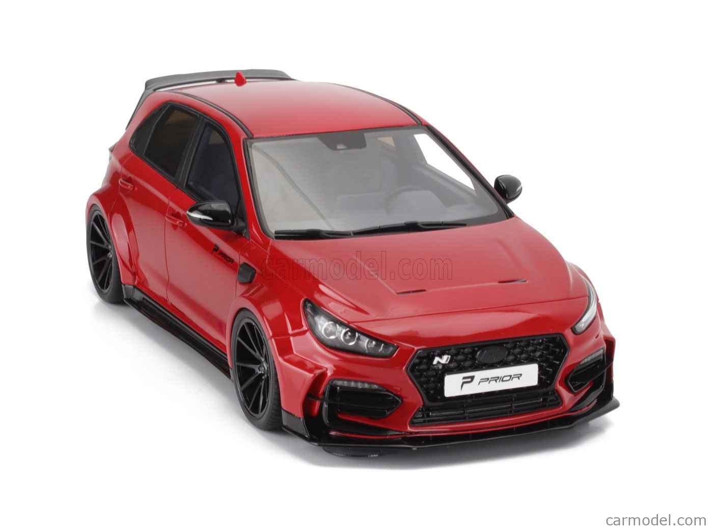 OTTO-MOBILE OT1112 Scale 1/18 | HYUNDAI i30 N PRIOR DESIGN 2021 ENGINE RED