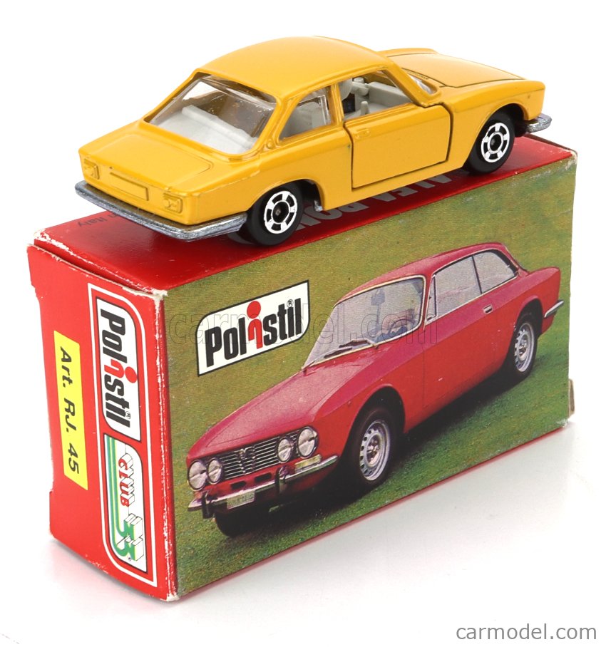 POLITOYS POLISTIL RJ45 Scale 1/55 | ALFA ROMEO GIULIA GT 1300 JUNIOR OCHRE