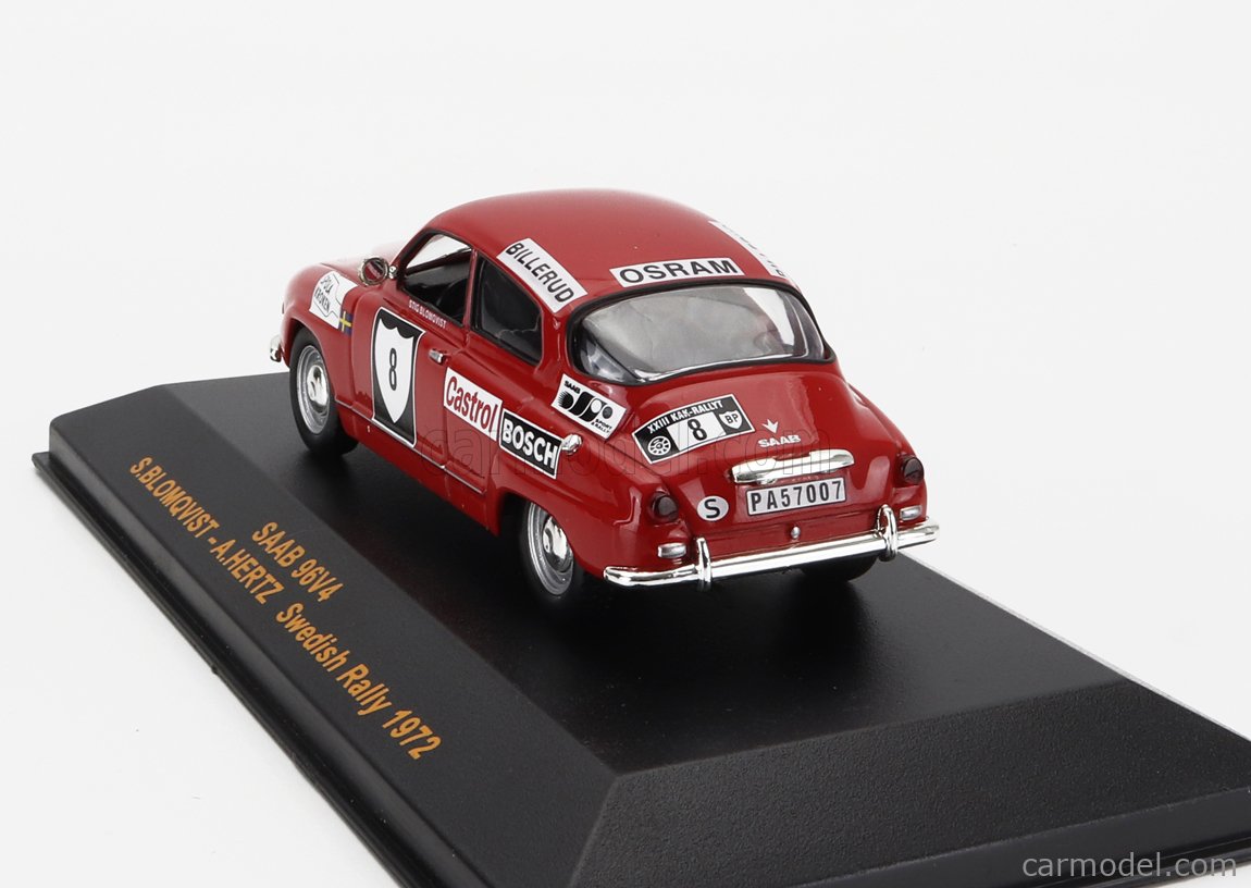 IXO-MODELS CIXJ000008 Scala 1/43 | SAAB 96 V4 COUPE N 8 WINNER RALLY ...