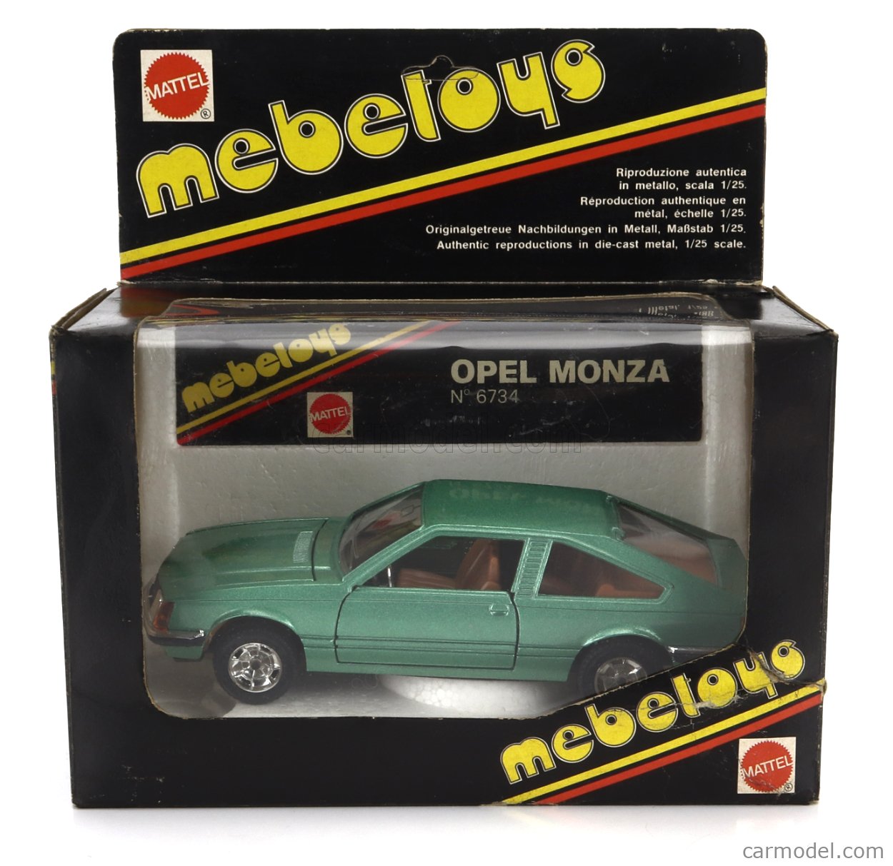 MEBETOYS MATTEL 6734 Scale 1/25 | OPEL MONZA 1980 GREEN MET
