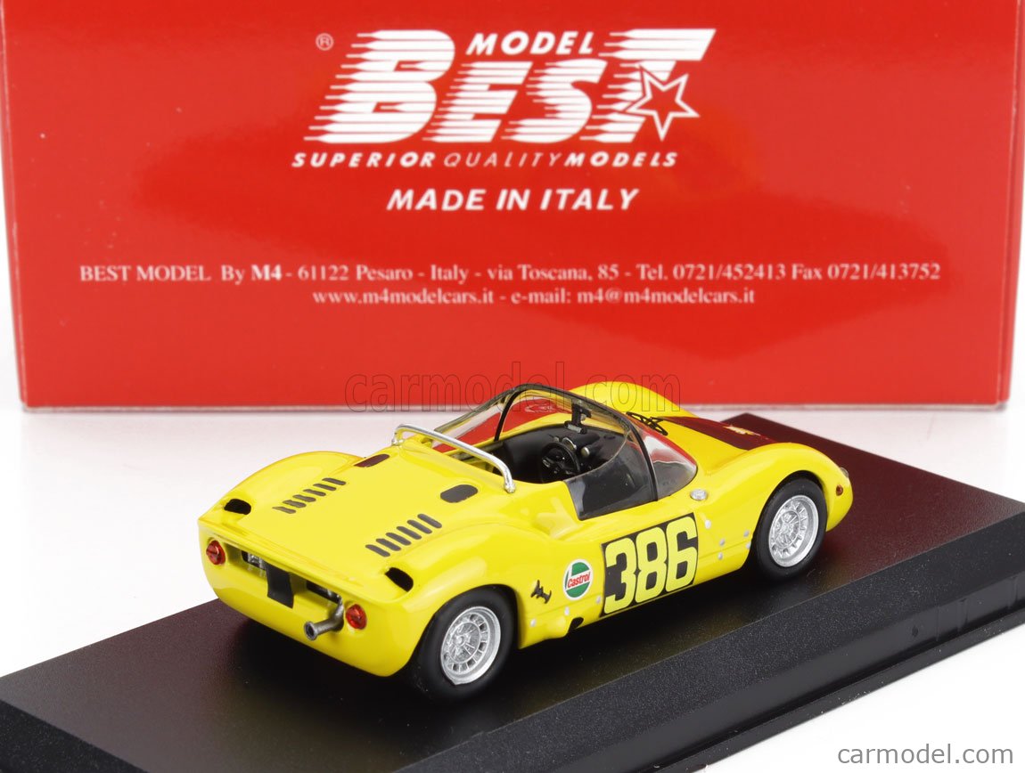 BEST-MODEL 9867 Scale 1/43 | FIAT ABARTH 1000SP SPIDER N 386 TRIESTE ...
