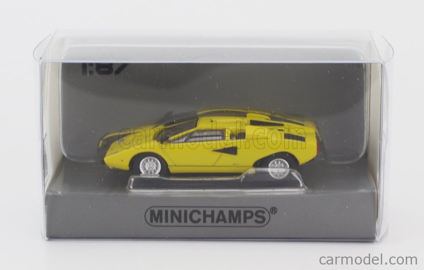 MINICHAMPS 870103121 Scale 1/87 | LAMBORGHINI COUNTACH LP400 1974 YELLOW