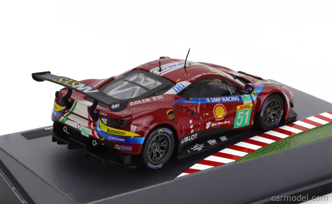 EDICOLA MQ1ALA0007 Scale 1/43 | FERRARI 488 GT3 3.9L TURBO V8 TEAM AF ...