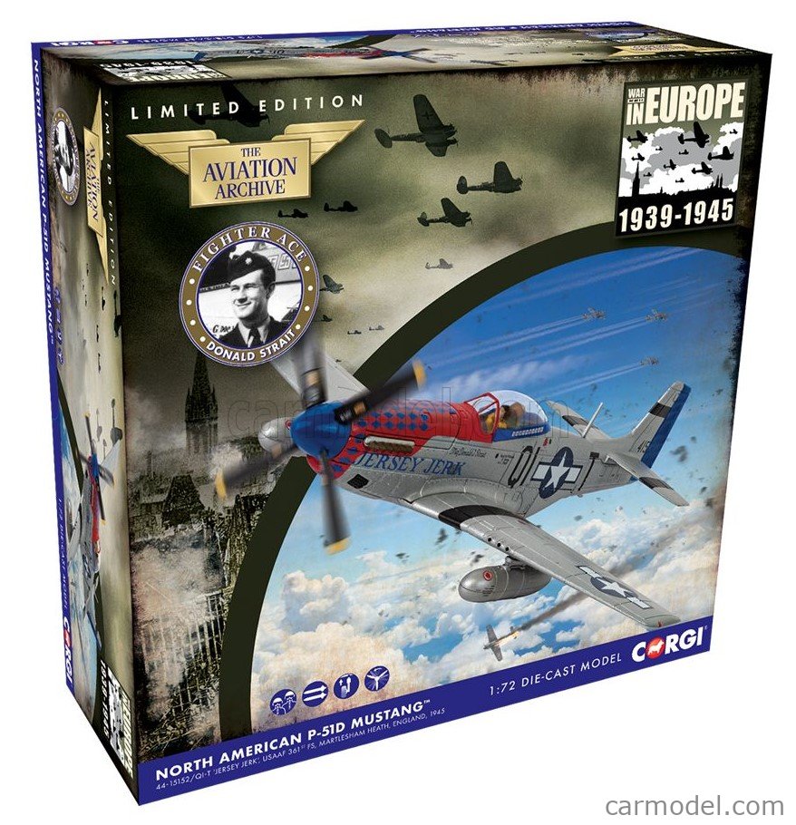 CORGI AA27708 Scale 1/72 | NORTH AMERICAN P-51D MUSTANG JERSEY JERK ...
