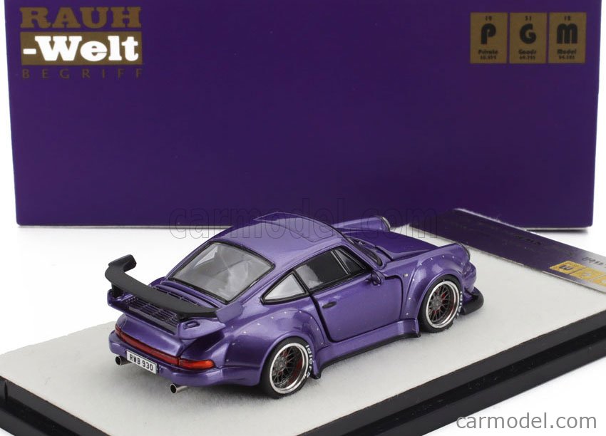 PEAKO 640207 Scale 1/64 | PORSCHE 911 930 RWB RAUH WELT COUPE 1973 PURPLE