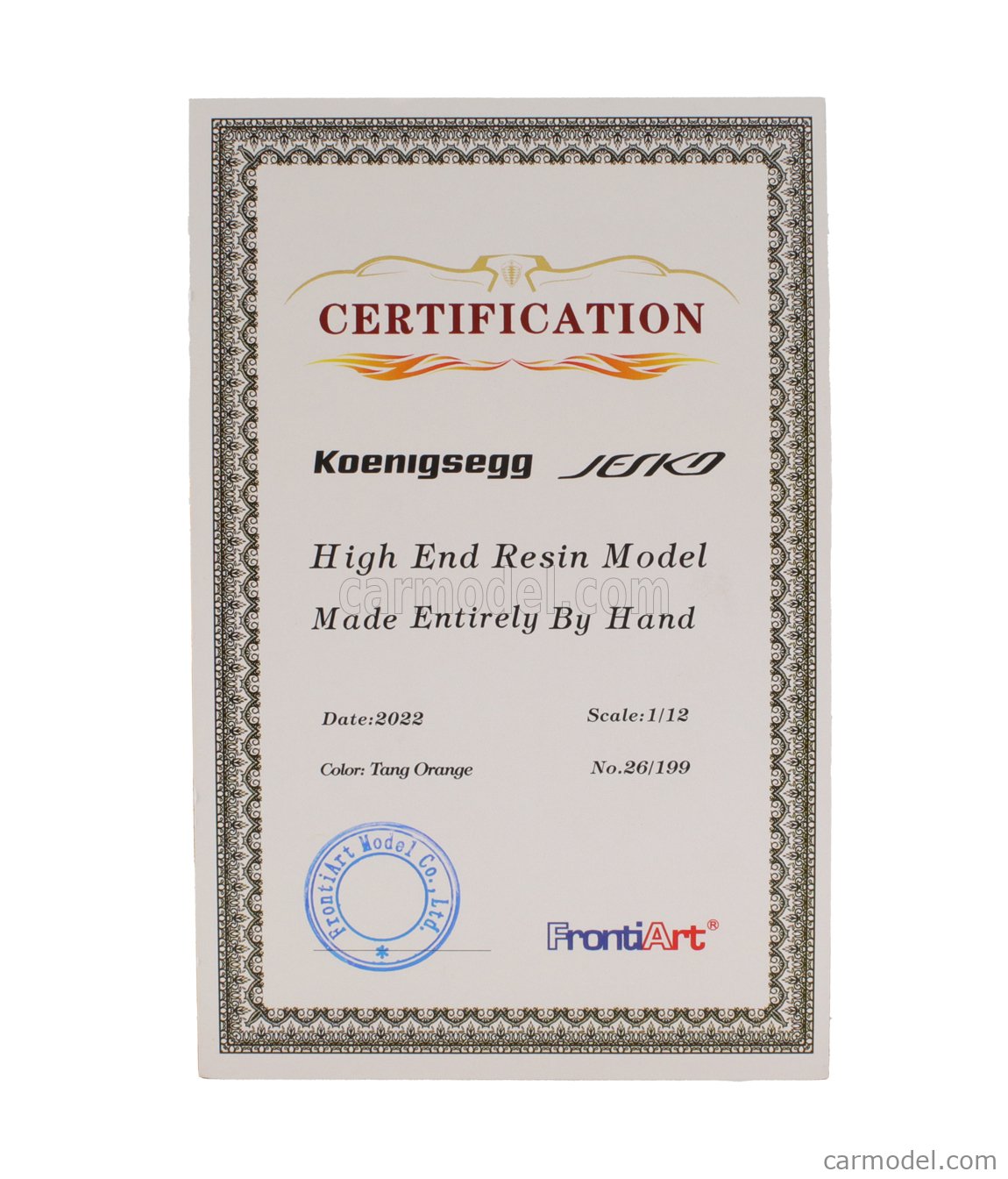 FRONTI-ART 188001 Scale 1/12 | KOENIGSEGG JESKO 2021 - VETRINA ROTTA ...