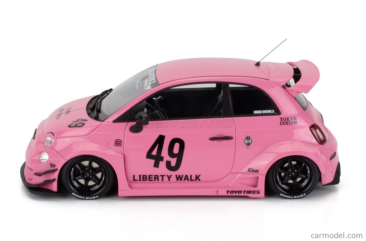 TRUESCALE TS0607 Echelle 1/18 | FIAT NUOVA 500 ABARTH 595 LB WORKS N 49 ...