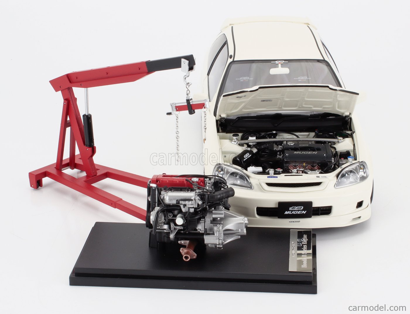 MOTORHELIX M85025 Scale 1/18 | HONDA CIVIC EK9 TYPE R MUGEN WITH ENGINE ...