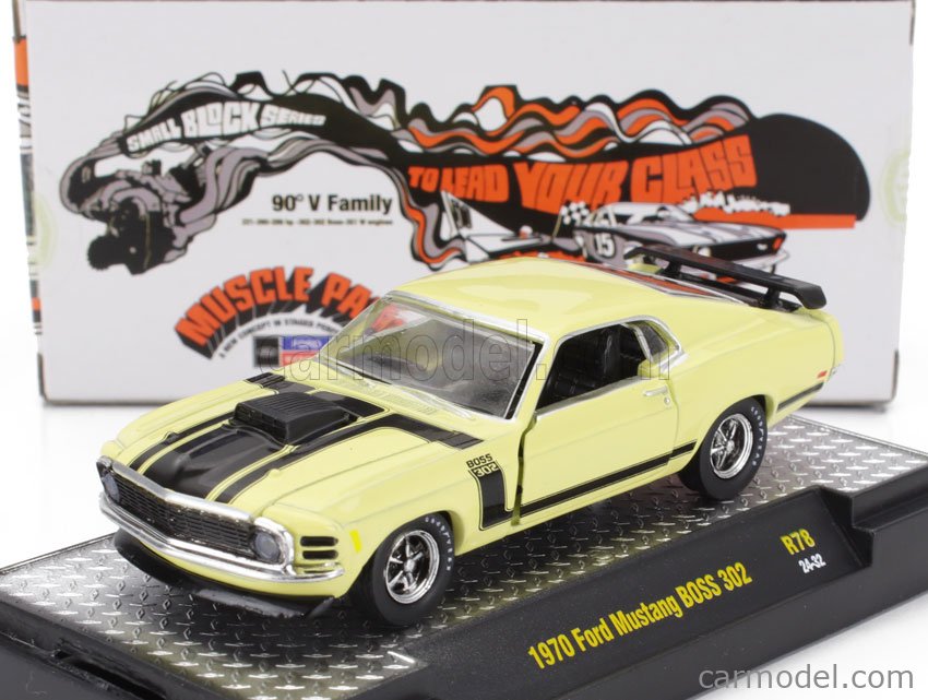 M2-MACHINES 32600-78 Scale 1/64 | FORD USA MUSTANG BOSS 302 COUPE 1970 ...