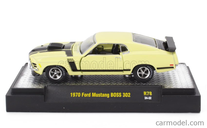 M2-MACHINES 32600-78 Scale 1/64 | FORD USA MUSTANG BOSS 302 COUPE 1970 ...