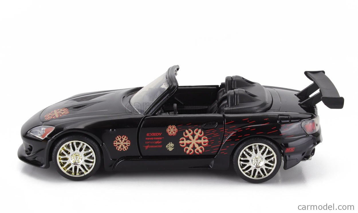 JADA 99543 Scale 1/32 | HONDA S2000 CABRIOLET 1998 - FAST & FURIOUS BLACK