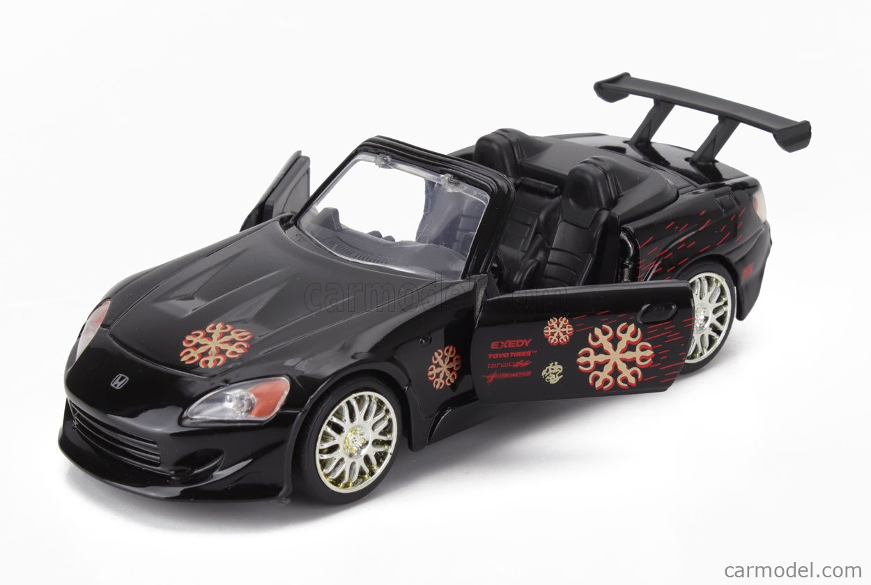JADA 99543 Scale 1/32 | HONDA S2000 CABRIOLET 1998 - FAST & FURIOUS BLACK