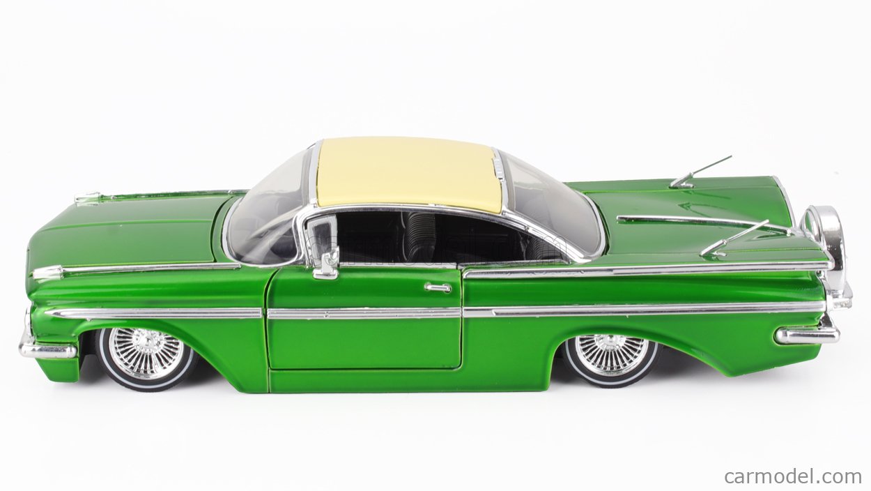 JADA 35592 Scale 1/24 | CHEVROLET IMPALA CUSTOM STREET LOW 1959 GREEN ...
