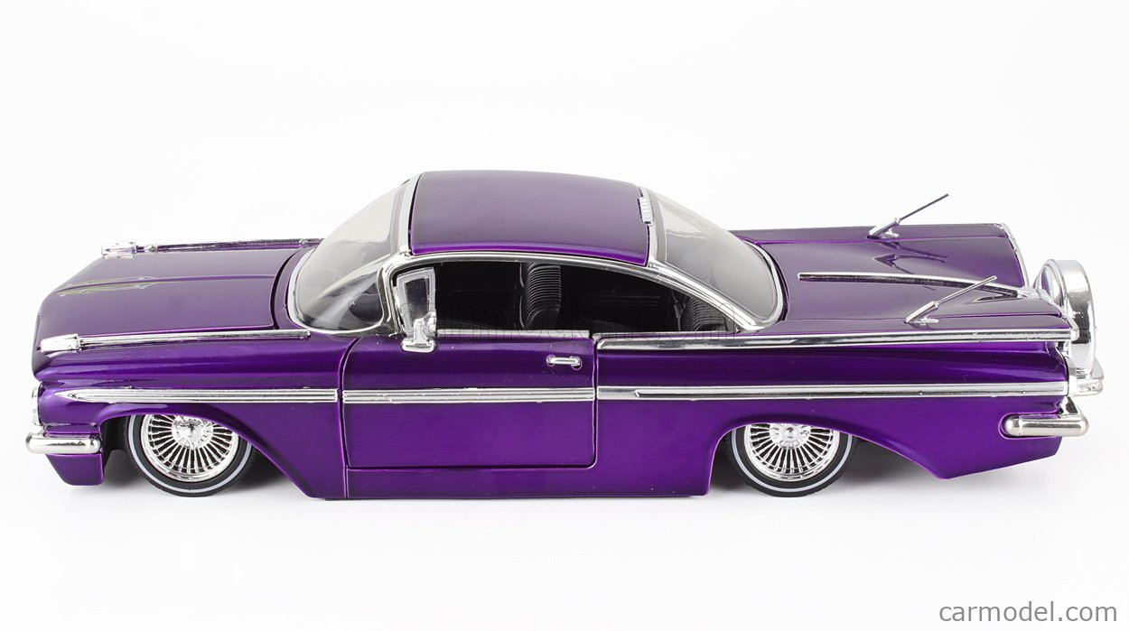 JADA 35591 Scale 1/24 | CHEVROLET IMPALA CUSTOM STREET LOW 1959 PURPLE