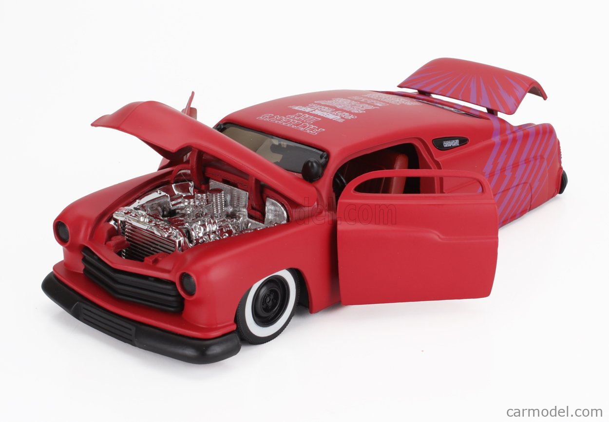 JADA 35426 Scale 1/24 | MERCURY CREEPSHOW WITH CREEP FIGURE 1951 MATT RED