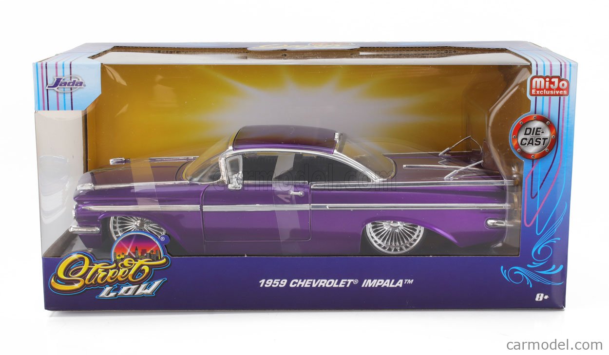 JADA 34756 Echelle 1/24 | CHEVROLET IMPALA CUSTOM STREET LOW 1959 PURPLE