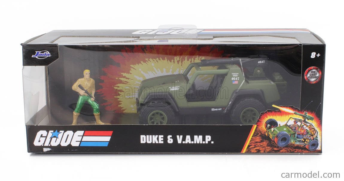 JADA 33083 Scale 1/32 | FIGURES VAMP MILITARY JEEP WITH DUKE G.I.JOE ...