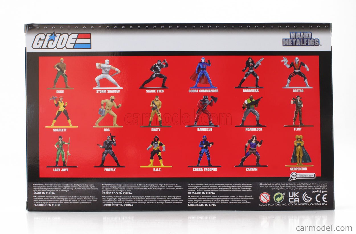 JADA 32913 Scale 1/32 | FIGURES SET 18 X G.I.JOE FIGURES NANO METALFIGS ...