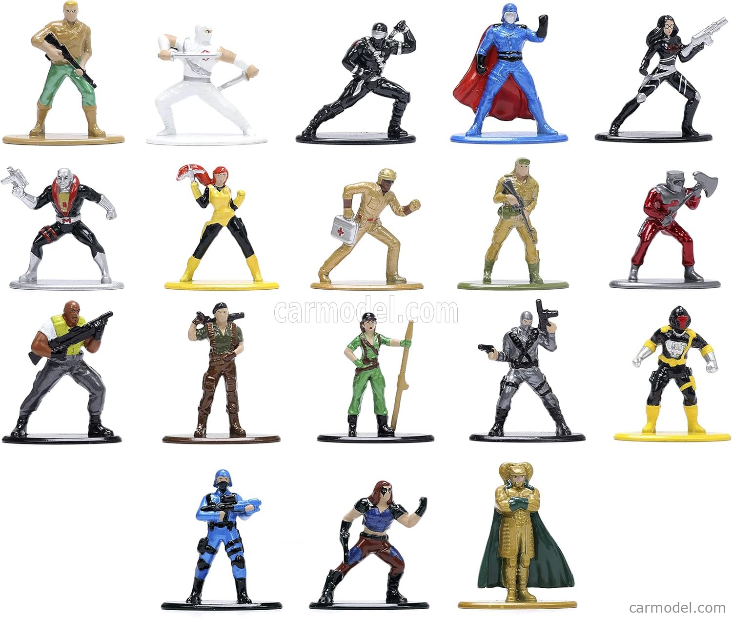 JADA 32913 Scale 1/32 | FIGURES SET 18 X G.I.JOE FIGURES NANO METALFIGS ...