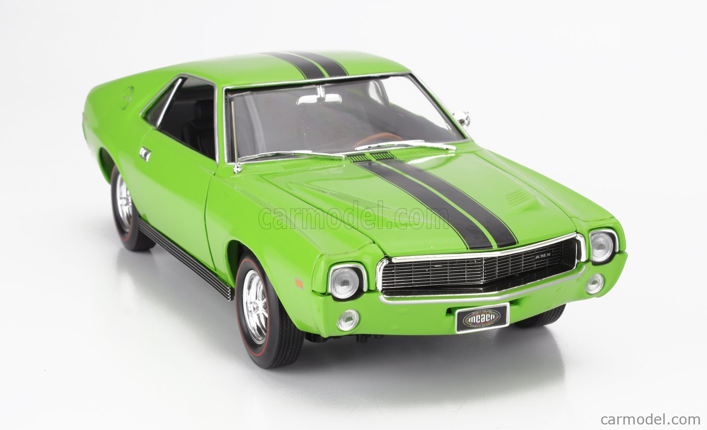 AUTOWORLD AMM1313/06 Scale 1/18 | AMC AMX COUPE 1969 GREEN BLACK