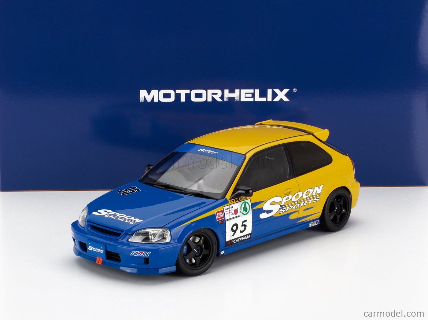MOTORHELIX M85014 Scala 1/18 | HONDA CIVIC EK9 TYPE R SPOON N 95 RACING ...