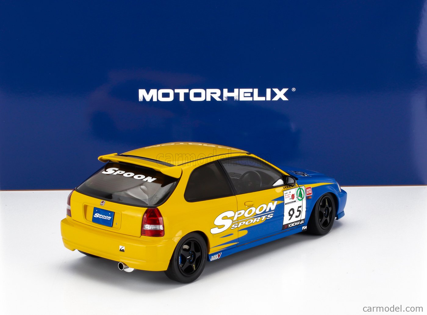 MOTORHELIX M85014 Scala 1/18 | HONDA CIVIC EK9 TYPE R SPOON N 95 RACING ...