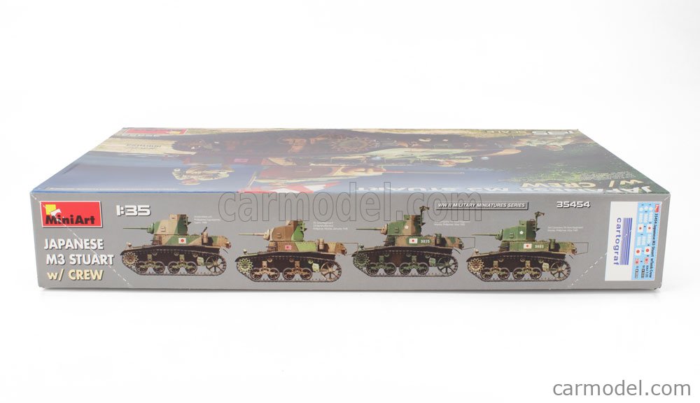 MINIART 35454 Scale 1/35 | TANK JAPANESE M3 STUART WITH CREW MILITARY ...