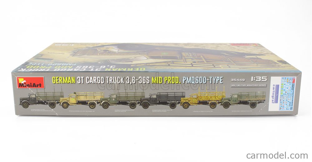 MINIART 35449 Scale 1/35 | OPEL BLITZ PMQ600 TYPE GERMAN 3T CARGO ...