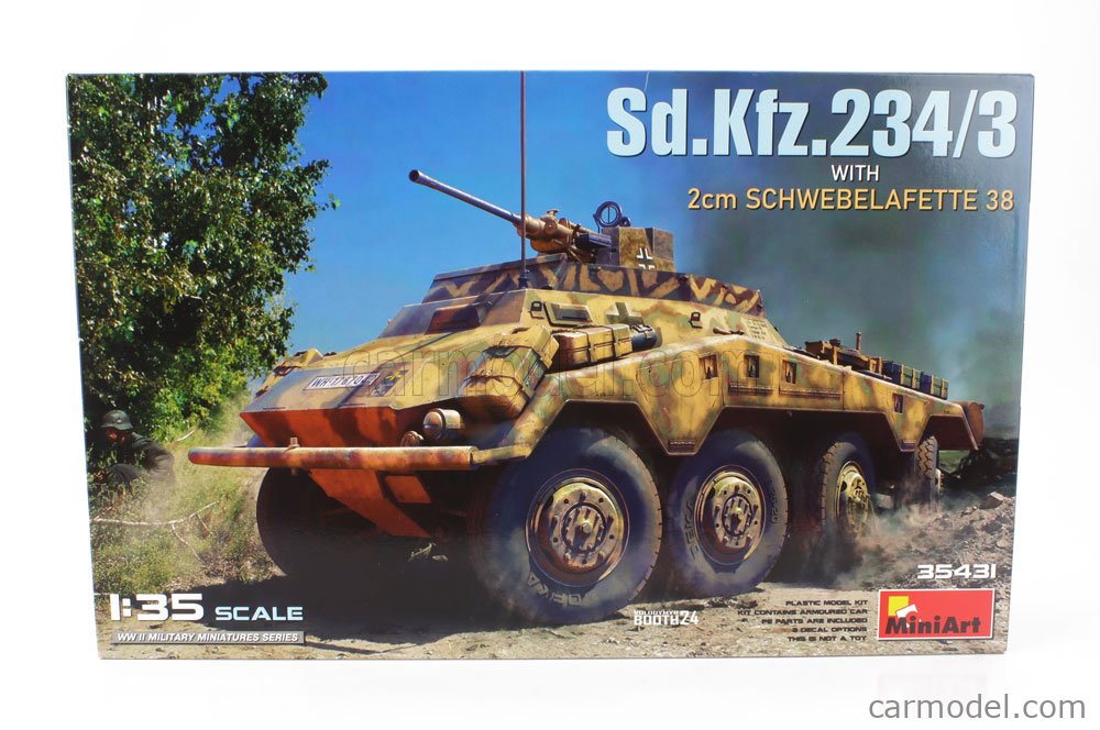 MINIART 35431 Scale 1/35 | TANK SD.KFZ. 234/3 MILITARY 1945