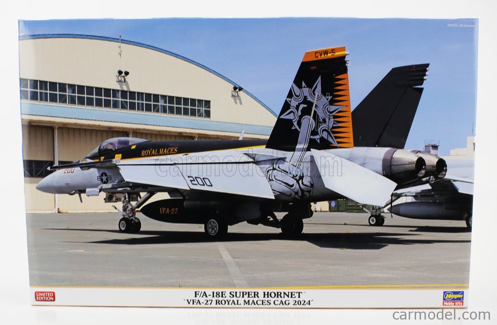 HASEGAWA 07537 Scale 1/48 | GRUMMAN F/A-18E SUPER HORNET VFA-27 ROYAL ...