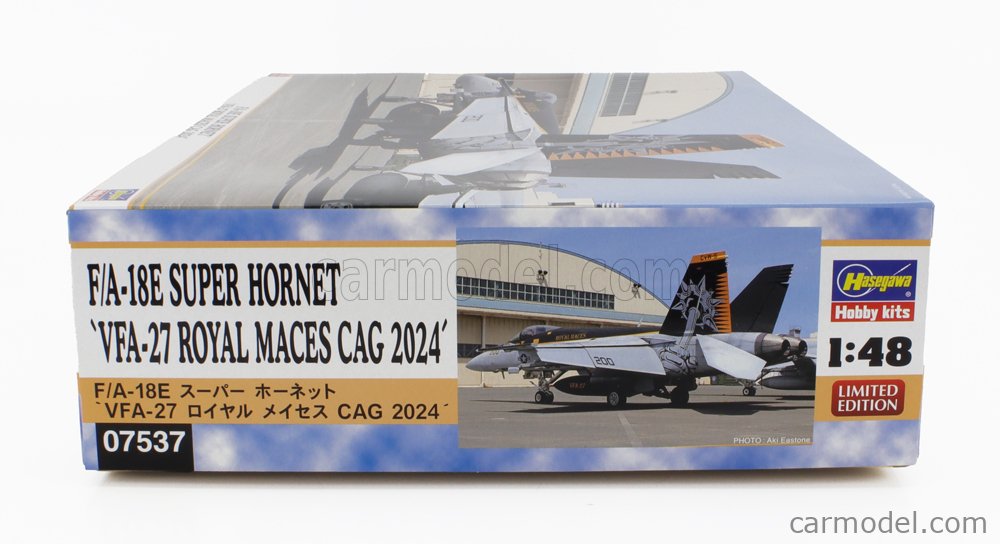 HASEGAWA 07537 Scale 1/48 | GRUMMAN F/A-18E SUPER HORNET VFA-27 ROYAL ...